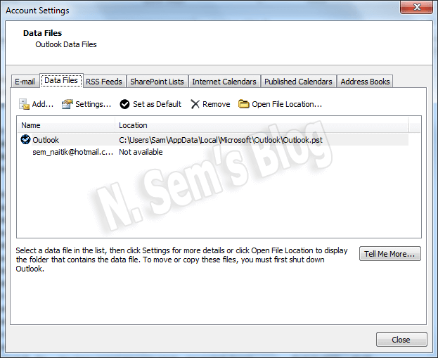 Safely Compact PST File using Outlook Compact Feature